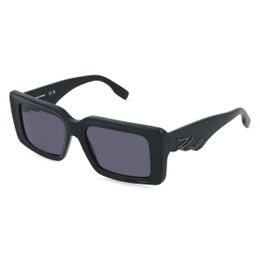 K by KARL LAGERFELD Karl Lagerfeld KL6180S N | Damen-Sonnenbrille | Fassung: Vollrand, Eckig, Acetat, Schwarz | Glasfarbe: Grau