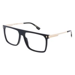 Dsquared2 D2 0122 Brille Herren | Fassung: Vollrand, Quadratisch, Schwarz Gold