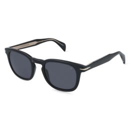 David Beckham DB 1221/S | Herren-Sonnenbrille | Fassung: Vollrand, Quadratisch, Acetat, Schwarz | Glasfarbe: Grau