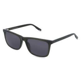 Tom Tailor 675004 | Unisex-Sonnenbrille | Fassung: Vollrand, Pilot, Metall, Schwarz Matt | Glasfarbe: Grau