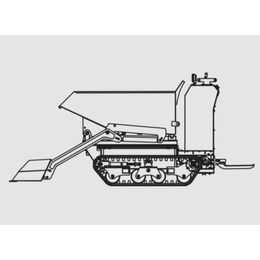 Lumag Minidumper MD800EF-S mit Elektr. Kettenantrieb und Fernsteuerung