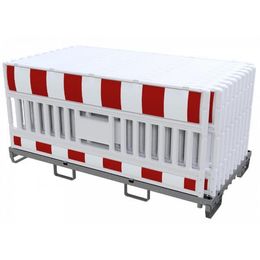 Schake Absperrschrankengitter ULTRA SET; mit Lampenadapter, mit Folie Typ RA1/A, rot/wei&szlig;