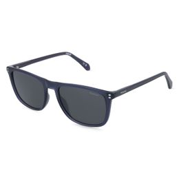 Polaroid PLD 4202/S/X | Herren-Sonnenbrille | Fassung: Vollrand, Browline, Acetat, Blau | Glasfarbe: Grau
