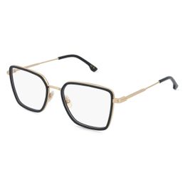 Victoria Beckham VB 1006 Brille Damen | Fassung: Vollrand, Eckig, Gold Schwarz
