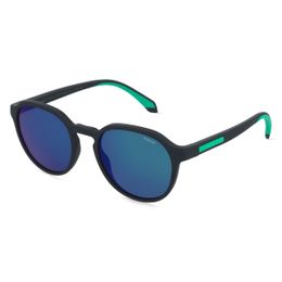 Polaroid PLD 2170/S/X | Herren-Sonnenbrille | Fassung: Vollrand, Geometrisch, Kunststoff, Schwarz Matt | Glasfarbe: Gr&uuml;n Verlaufend