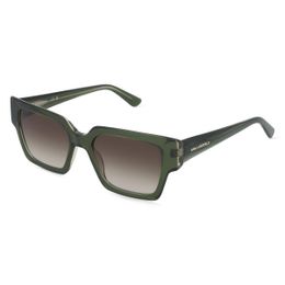 K by KARL LAGERFELD Karl Lagerfeld KL6089S N | Herren-Sonnenbrille | Fassung: Vollrand, Eckig, Acetat, Khaki Kristall | Glasfarbe: Braun Verlaufend