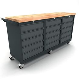 Valkenpower Werkbank mobil 3x 5 Schubladenschrank