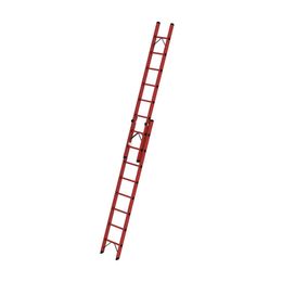 Munk Sprossen-Schiebeleiter GFK 2-teilig ohne Traverse - 2x8 Sprossen