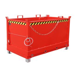 Bauer S&uuml;dlohn Klappbodenbeh&auml;lter FB 1500; lackiert; Feuerrot