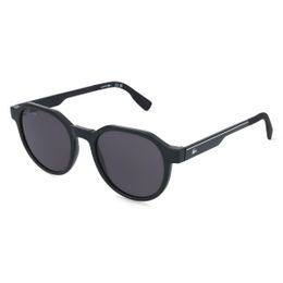 Lacoste L6087S | Herren-Sonnenbrille | Fassung: Vollrand, Eckig, Kunststoff, Schwarz | Glasfarbe: Grau