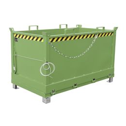 Bauer S&uuml;dlohn Klappbodenbeh&auml;lter FB 1500; lackiert; Resedagr&uuml;n