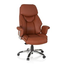 hjh OFFICE Luxus Chefsessel PRADO Leder mit Armlehnen