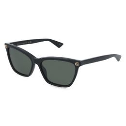 Gucci GG2111S | Damen-Sonnenbrille | Fassung: Vollrand, Cat Eye, Acetat, Schwarz | Glasfarbe: Grau