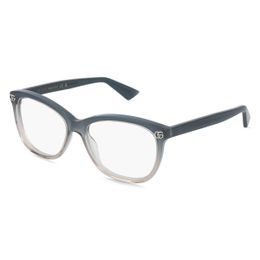 Gucci GG2113O Brille Damen | Fassung: Vollrand, Eckig, Grau Transparent