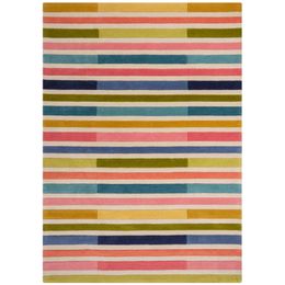 Luxuri&ouml;ser Wollteppich "Derwent Gemma" mit Streifenmuster. Farbe: Multi, 200x290 cm KADIMA DESIGN