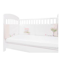 Kikkaboo Nestchen my Home Babybett 140 x 70 cm Bettumrandung 210 cm Baumwolle beige