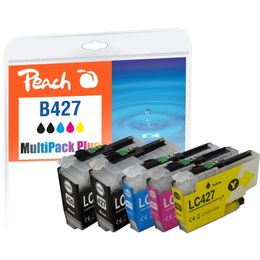 Peach B427 Spar Plus Pack Druckerpatronen (2*bk, c/m/y) ersetzt Brother LC-427 f&uuml;r z.B. Brother HLJ 6010 DW, Brother MFCJ 5955 DW, Brother MFCJ 6950 (wiederaufbereitet)