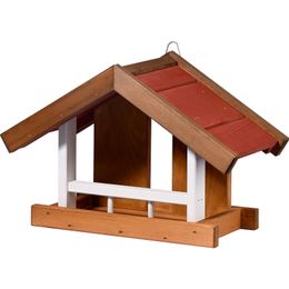 Dobar Vogelhaus "Herbstfr&uuml;chte" im 2er-Set, Vogelfutterh&auml;user zum Aufh&auml;ngen, 22,5x21x16 cm