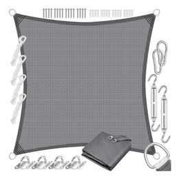 Kesser&reg; Sonnensegel Sonnenschutz Windschutz HDPE Gewebe wasserabweisend & windabweisend 5-Fach quer vern&auml;ht robust & stabil Schattenspender Garten Balkon Terrasse