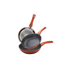 3tlg Pfannenset Induktion Bratpfanne &oslash;20-24-28cm