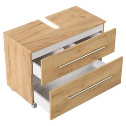 Posseik Mondial Universal Unterbau auf Standf&uuml;&szlig;en 85 cm SoftClose weiss hochglanz