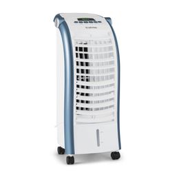 Klarstein Maxfresh Ocean Ventilator Luftk&uuml;hler 6L 65W Fernbedienung 2x Eispack Wei&szlig;/blau