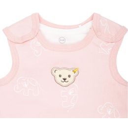 Steiff - Baby - Gr. 68 - rosa/print