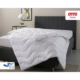 Microfaserbettdecke OTTO HOME "Mailo Bettdecke 135x200 cm, 155x220 cm", wei&szlig;, B:135cm L:200cm, Obermaterial: 100% Polyester. F&uuml;llung: 100% Polyester, Bettdecken, Microfaserbettdecke, Sommer, Winter, Decke, kuschelweicher Microfaser-Feinbatist Bezug
