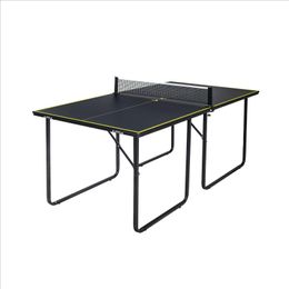 Joola Indoor Tischtennisplatte MIDSIZE, klappbarer Tischtennistisch, klein inkl. Tischtennisnetz, dark-grey, 168 x 84 x 76 cm