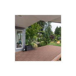 Home Deluxe WPC Bavaro Terrassenfliesen, 66 Stck., 30x30cm, 6m&sup2;, hellbraun