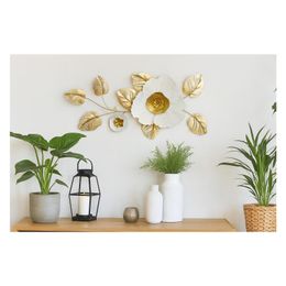 m&ouml;bel direkt online Wanddekoobjekt Floral creme/gold