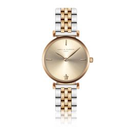Quarzuhr AMELIA PARKER "AC1-B284S", rose gold, silber, Armbanduhren, Damen, Quarzuhr