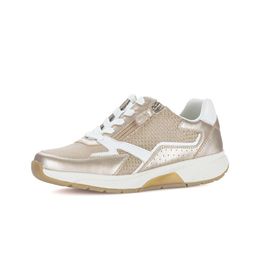 Sneaker Gabor "Sneaker low", Damen, Gr. 39, beige, Schuhe Sneaker