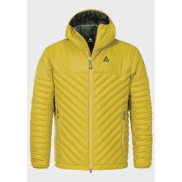 Sch&ouml;ffel Funktionsjacke SCH&Ouml;FFEL "Hiking Down Jacket Style Cascata MNS", Herren, Gr. 52, gelb (5455, gelb), Oberstoff: 100% Nylon; Wattierung: 100% Polyester; Futter: 100% Nylon; ENTH&Auml;LT NICHTTEXTILE TEILE TIERISCHEN URSPRUNGS; F&uuml;llung: 90% Daune, 10% Federn, regular fit, hoch geschlossener Ausschnitt, Jacken Funktionsjacke