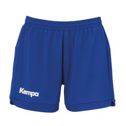 Shorts Kempa "Shorts PRIME SHORTS WOMEN", Damen, Gr. M, US, blau (royal), Obermaterial: 100% Polyester PES., Hosen Shorts