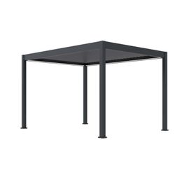 Pergoline elektrische Pergola Alu 3 m x 4 m anthrazit einwandige Lamellen