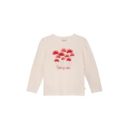 Longsleeve Minymo "Longsleeve MITshirt", M&auml;dchen, Gr. 104, beige (eggnog), Obermaterial: 95% Baumwolle CO. 5% Elasthan EL., Blusen
