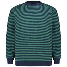 Herren Gro&szlig;e Gr&ouml;&szlig;en | Hajo Strickpullover aus Baumwolle Farbe dunkelgr&uuml;n Gr&ouml;&szlig;e: 3XL