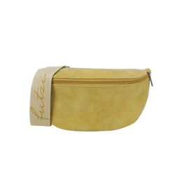 Umh&auml;ngetasche Fritzi aus Preussen "Fritzi Bum Big", Damen, Gr. B/H/T: 11cm x 16cm x 34cm, gelb, Kunstfaser, unifarben, Taschen Umh&auml;ngetasche, mit breitem Schultergurt