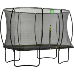 Gartentrampolin EXIT "Silhouette", schwarz (schwarz, schwarz), Trampoline, Kinder, B/L/T: 244cm x 366cm, BxT: 244x366 cm, mit Sicherheitsnetz