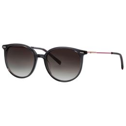 HUMPHREY&acute;S eyewear Sonnenbrille HUMPHREY&acute;S EYEWEAR "Modell 585345", Herren, grau (schwarz, rot), matt, Sonnenbrillen Sonnenbrille, Form Karree/Eckig, Logoschriftzug auf B&uuml;gel, Kombifassung