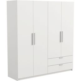 Stauraumschrank Demeyere Group, matt wei&szlig;, B:178,1cm H:191,5cm T:51,4cm, Holzwerkstoff, Schr&auml;nke, Stauraumschrank