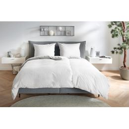 Bettw&auml;sche Primera "Renforce Stonewashed", wei&szlig;, B/L: 240cm x 220cm, 1 Stk., 2 Stk., Renforc&eacute;, B/L: 80cm x 80cm & 80cm x 80cm, 3 Stk., Renforc&eacute;, Obermaterial: 100% Baumwolle, Bettw&auml;sche, Bettw&auml;sche, jedes Teil ein Unikat, gewaschene Used Optik