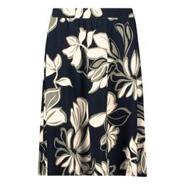 Midirock Betty Barclay "Damen mit Muster", Damen, Gr. 38, bunt (dunkelblau, gr&uuml;n), Obermaterial: 95% Viskose, 5% Elasthan, figurumspielend knielang, R&ouml;cke