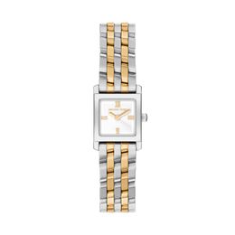 Quarzuhr Michael Kors "Georgie", edelstahlfarben, gelbgoldfarben, Armbanduhren, Damen, Quarzuhr, Armbanduhr, Damenuhr, Edelstahlarmband, analog