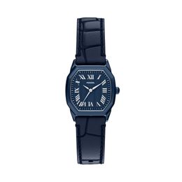 Quarzuhr Fossil "Harlow", blau, Armbanduhren, Damen, Quarzuhr, Armbanduhr, Damenuhr, Lederarmband, analog