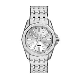 Quarzuhr Diesel "Stinger", edelstahlfarben, silberfarben, Armbanduhren, Herren, Quarzuhr, Armbanduhr, Herrenuhr, Edelstahlarmband, analog