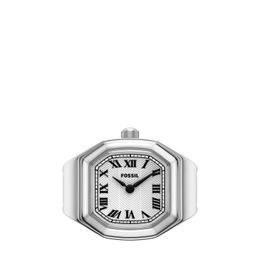 Quarzuhr Fossil "Watch Ring", edelstahlfarben, Armbanduhren, Damen, Quarzuhr, Armbanduhr, Damenuhr, Edelstahlarmband, analog