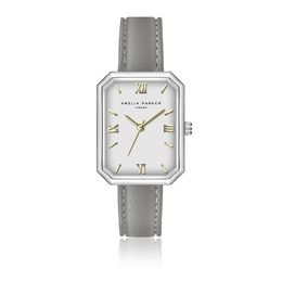 Quarzuhr AMELIA PARKER "AH1-S054S", grau, Armbanduhren, Damen, Quarzuhr