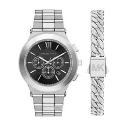 Chronograph Michael Kors "Billie", edelstahlfarben, Armbanduhren, Herren, Chronograph, Quarzuhr, Armbanduhr, Herrenuhr, Edelstahlarmband